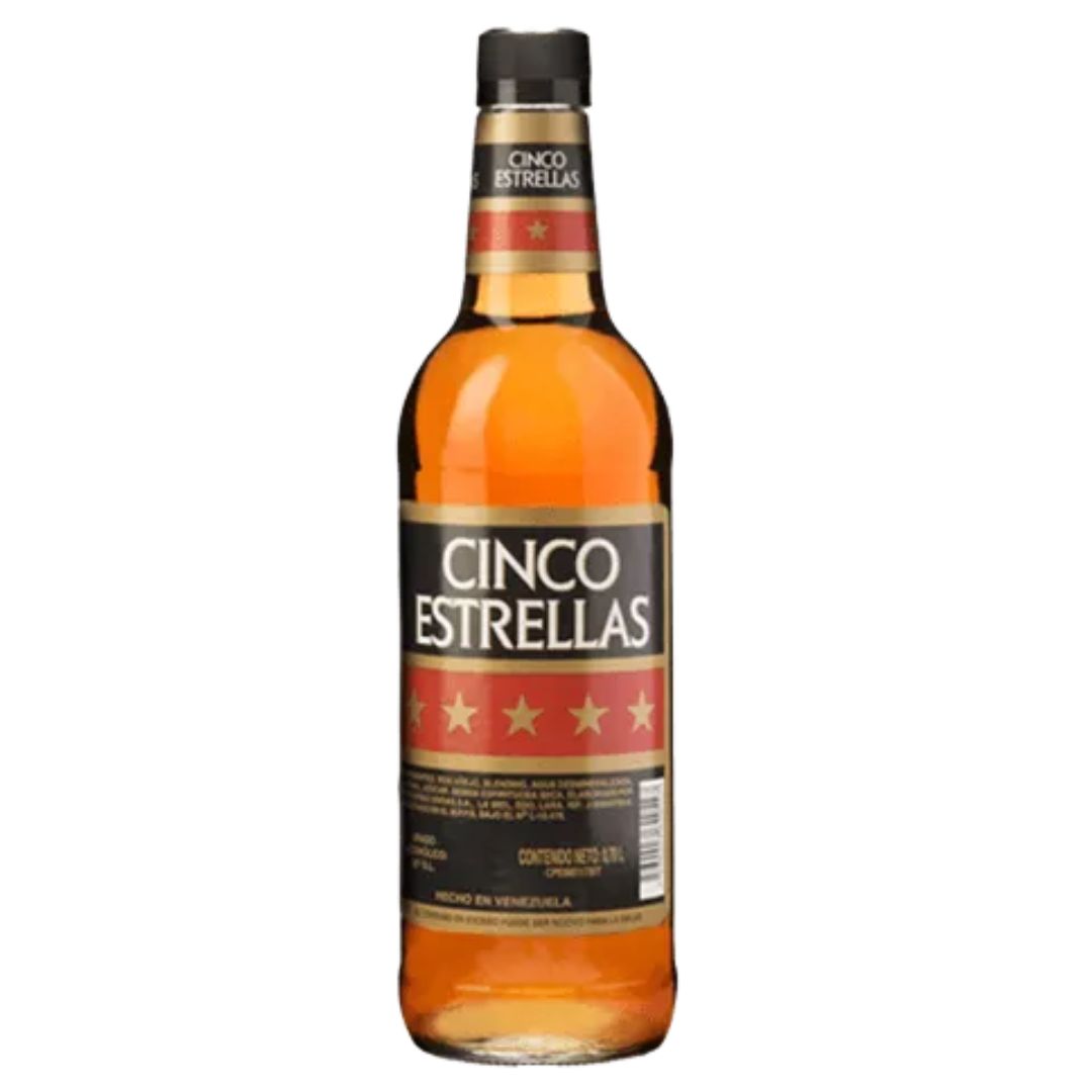 LICOR DE RON 5 ESTRELLAS 0,70 LT