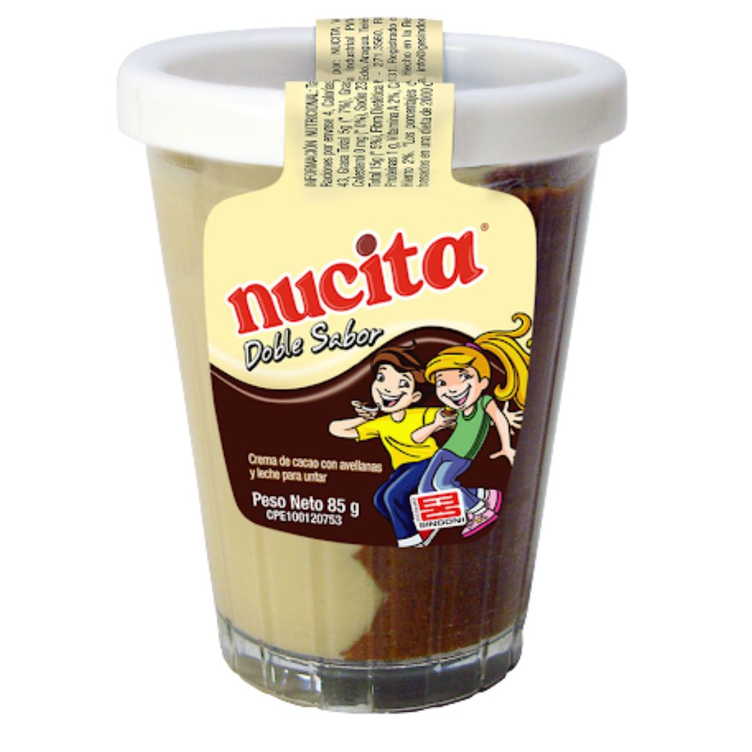 NUCITA VASO DOBLE SABOR 85GR