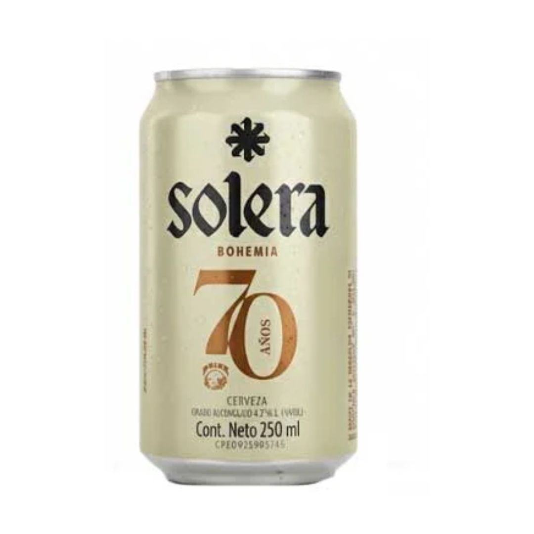 CERVEZA SOLERA BOHEMIA LATA 250ML